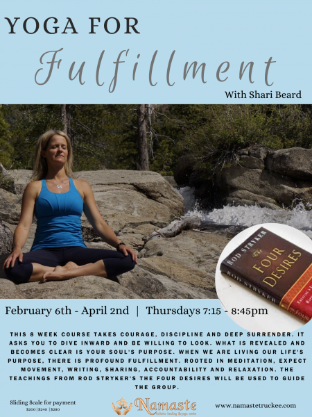 Yoga for Fulfillment with Shari Beard | Namaste Holistic Healing and ...