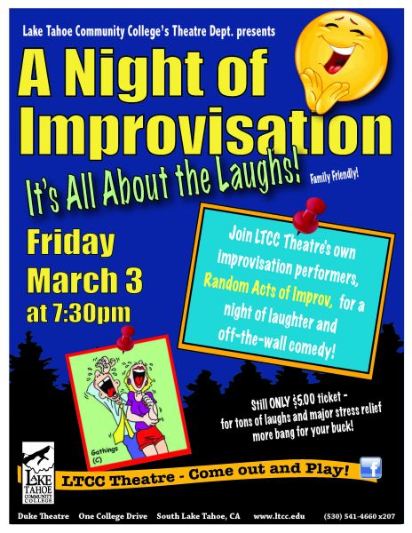 A Night of Improvisation | Lake Tahoe Community College | Lake Tahoe Events
