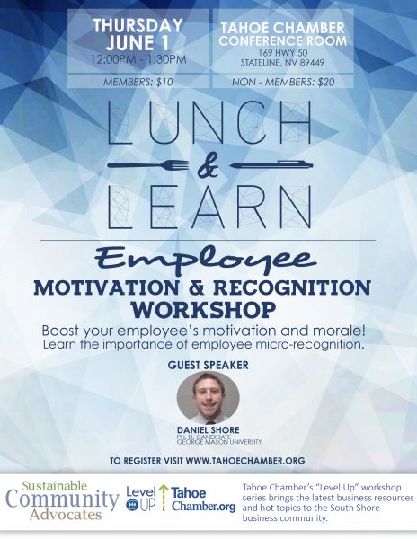 Level UP: Employee Motivation & Recognition | Tahoe Chamber | Lake ...