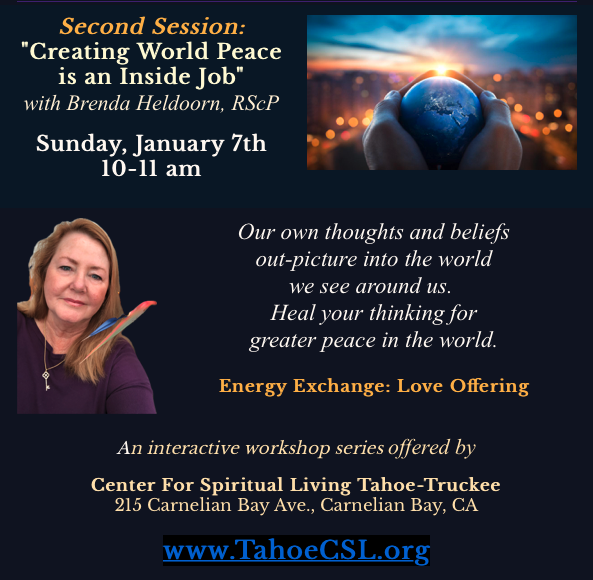 Interactive Workshop: Creating World Peace is an Inside Job | Center ...